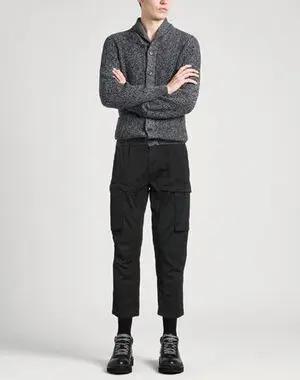 PAOLO PECORA Canvas Cargo Pants - Black