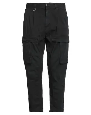 PAOLO PECORA Canvas Cargo Pants - Black