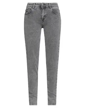 Versace Skinny Fit Wash Stretch Cotton Jeans - Grey