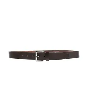 Neil Barrett Leather Belt With Buckle - Brown