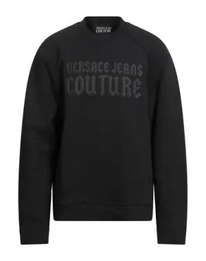 Versace Cotton And Elastane Sweatshirt - Black