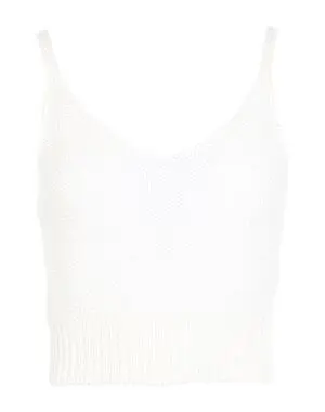 Peserico Knitted Sleeveless Top Ivory
