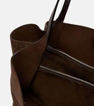 TOD'S Leather Suede Tote Bag - Brown