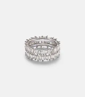 SUZANNE KALAN 18kt White Gold Diamond Ring Jackets - Silver
