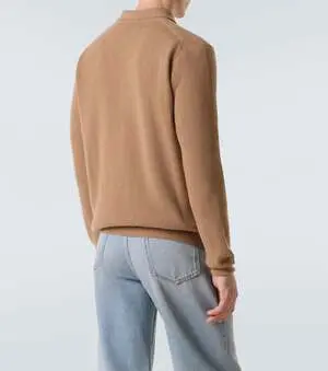 LARDINI Wool And Cashmere Polo Sweater