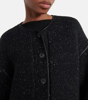 Altuzarra Medrano Knitted Wool-blend Jacket - Black