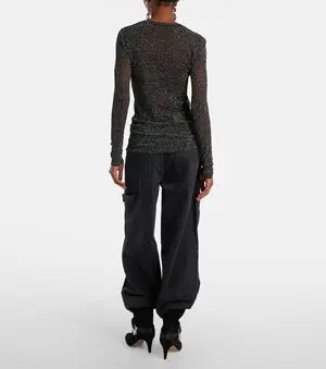 Isabel Marant Étoile Thalia Lamé Top