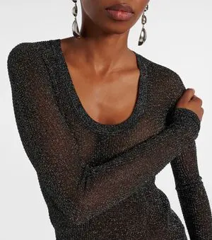 Isabel Marant Étoile Thalia Lamé Top