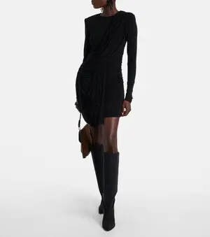 Isabel Marant Étoile Georgia Draped Jersey Minidress
