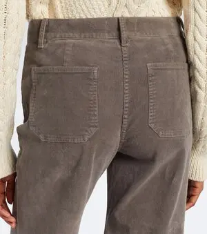 NILI LOTAN Florence Corduroy Wide-leg Pants - Grey