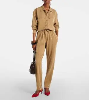 MARANT ETOILE Rozene Cotton Jersey Sweatpants