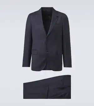 LARDINI Virgin Wool Suit - Blue