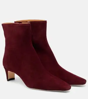 Women's Burgundy Ankle Boots