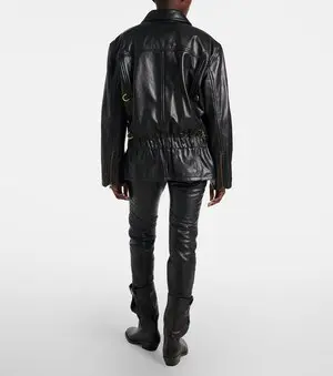 Isabel Marant Étoile Caitlyn Belted Leather Jacket