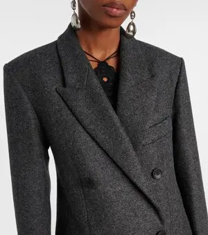 Isabel Marant Étoile Irene Double-breasted Virgin Wool Coat