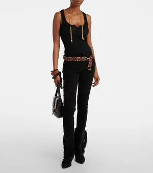 Isabel Marant Étoile Dorothea Suede Slim Pants
