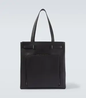 CHRISTIAN LOUBOUTIN Kypipouch Leather Tote Bag - Black