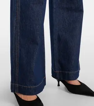 Veronica Beard Taylor Wide-leg Jeans