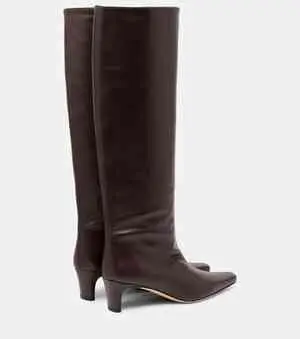 Staud Wally 55 Leather Knee-high Boots - Brown