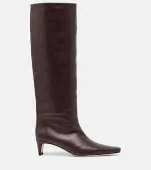 Staud Wally 55 Leather Knee-high Boots - Brown