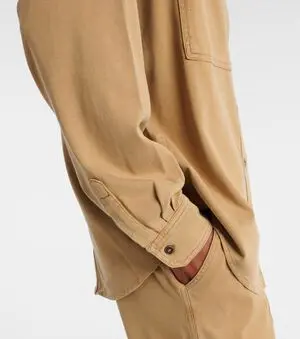 MARANT ETOILE Raquel Cotton Jersey Shirt - Brown