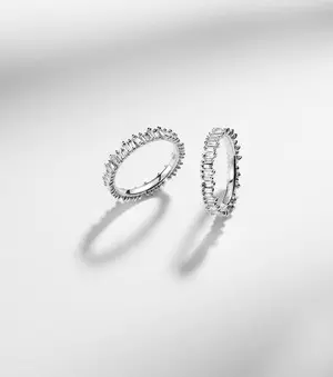 SUZANNE KALAN Midi 18kt White Gold Diamond Ring
