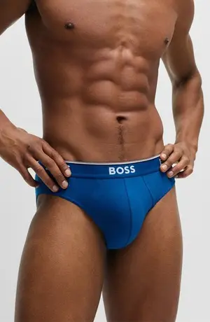 BOSS Assorted 3-pack Power Stretch Cotton Briefs - Black Miscellaneous