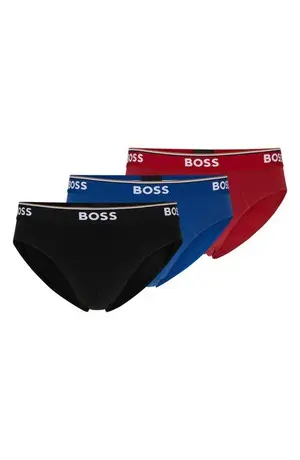 BOSS Assorted 3-pack Power Stretch Cotton Briefs - Open Misc