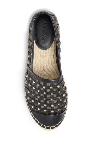 Cinq À Sept Rochel Cage Studded Espadrille Flat