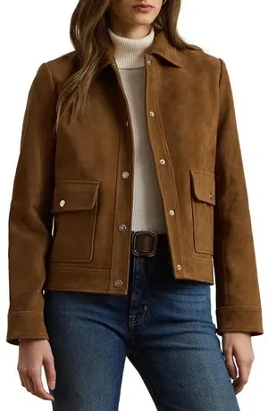 Ralph Lauren Suede Jacket - Vicuna