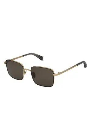 ALLSAINTS Aron 51mm Square Sunglasses - Gold/black Rim