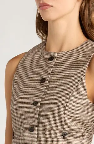 Blanknyc Plaid Crop Vest