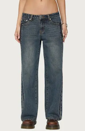 Edikted Frill Jeans For Women