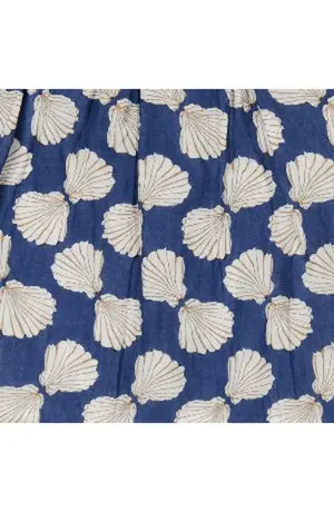 MER ST. BARTH Paloma Maxi Dress - Shell Beach Navy