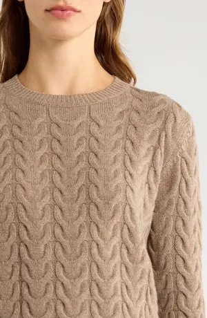 Max Mara Aramis Cashmere Cable-knit Sweater - Camel