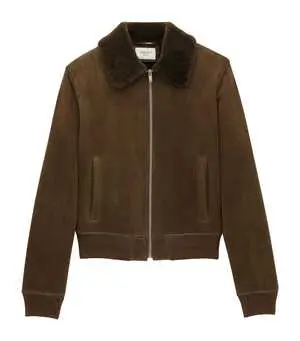 Saint Laurent Suede Bomber Jacket