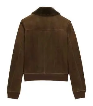Saint Laurent Suede Bomber Jacket