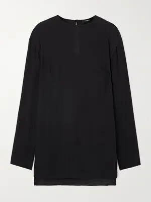 Wardrobe.NYC Silk-georgette Blouse