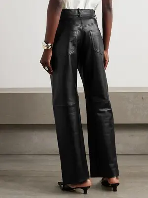 HAIKURE Bonnie Leather Wide-leg Pants