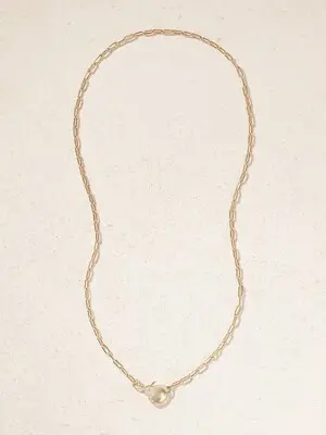 Ileana Makri 14-karat Diamond Link Necklace - Gold