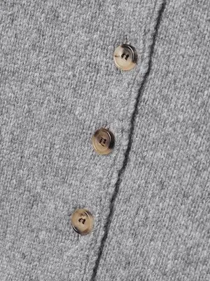 Khaite Everheart Cashmere Cardigan - Gray