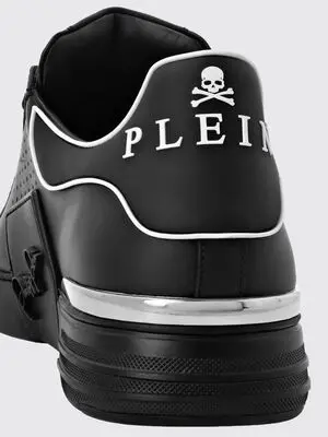 Philipp Plein Leather Lace-up Sneakers - Black 1
