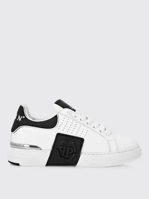 Philipp Plein Leather Lace-up Sneakers - White