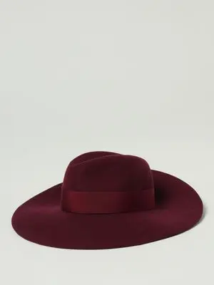 Borsalino Felt Hat - Burgundy