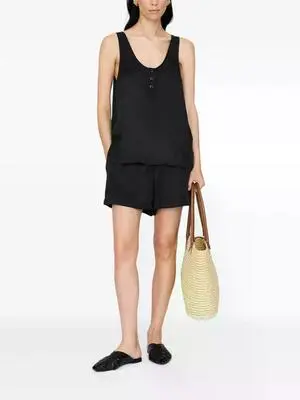 ANINE BING Evy Button-front Tank Top