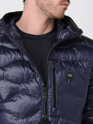 BLAUER. Hooded Quilted Jacket - Blue