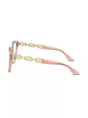 Versace Greca Round Frame Glasses