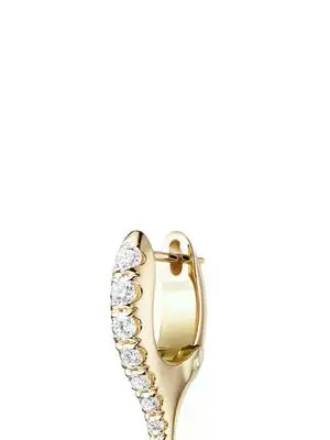 Melissa Kaye 18kt Yellow And Diamond Lola Mini Needle Earrings