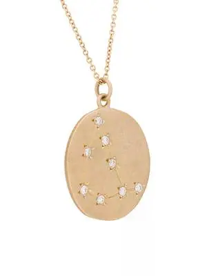BROOKE GREGSON 14kt Yellow Gold Diamond Capricorn Constellation Necklace - Metallic