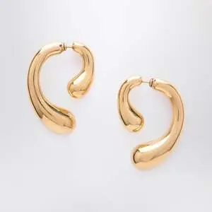 PANCONESI P Gold Plated Earrings - Metal